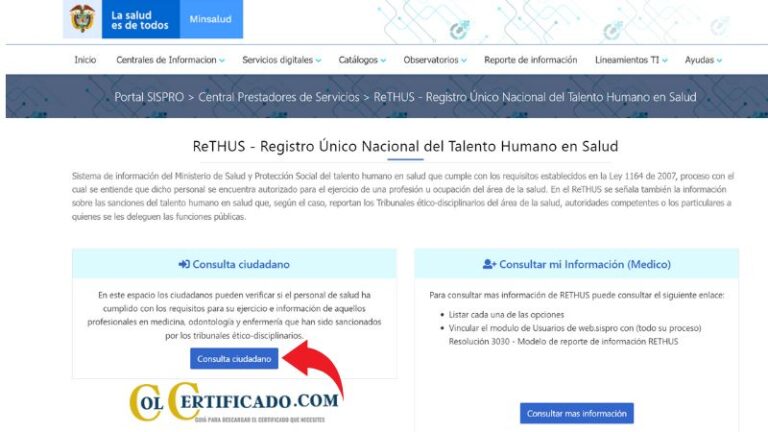 Cómo sacar el Certificado RETHUS 【Actualizado 2025